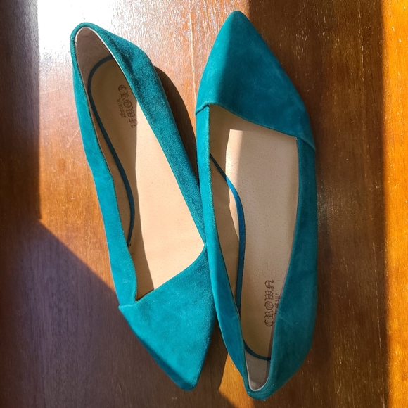 Crown Vintage | Shoes | Turquoise Flats | Poshmark